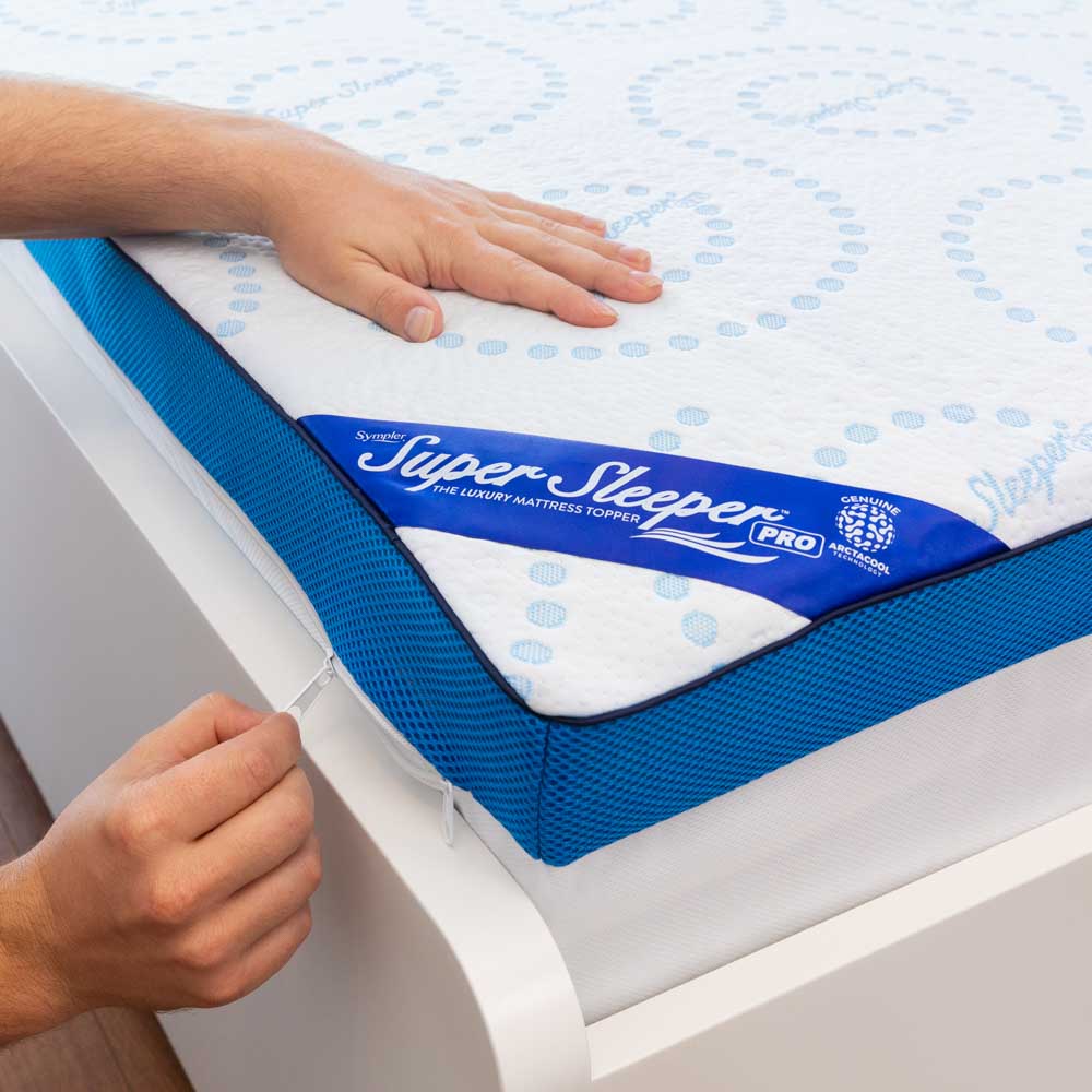 Straight 2 Sleep™️ Mattress Topper + 2 FREE Adjustable Pillows! – Super ...