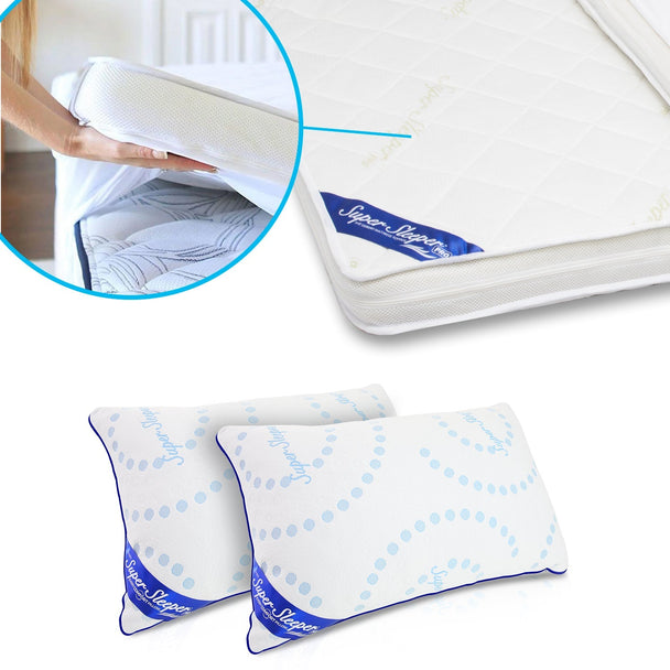 Super Sleeper Pro Mattress Topper - Make Your Bed Feel Brand New ...